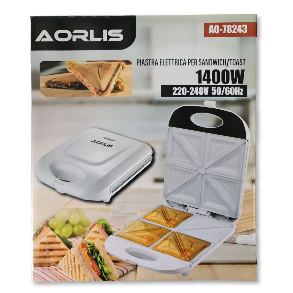 4 Slice Sandwitch Maker Non-Stick 1400W – Soundtech Online