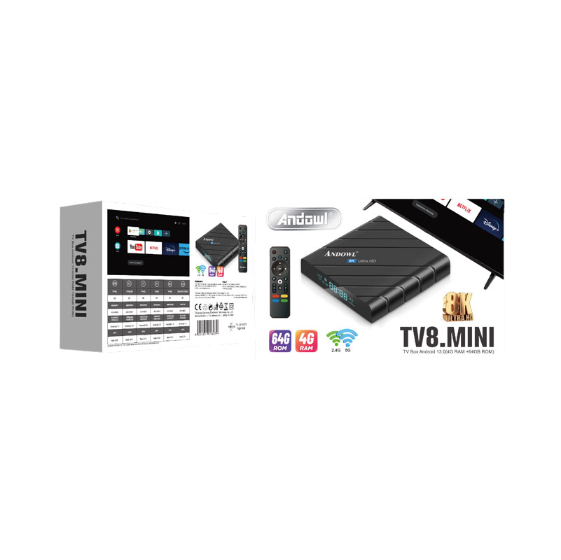 Andowl TV8 Mini Android TV Box – Soundtech Online