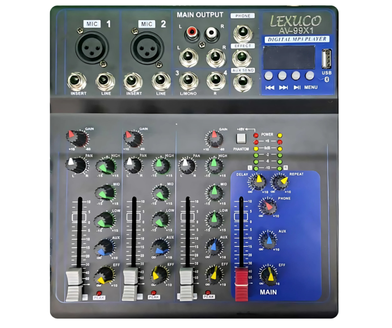 Lexuco 4 Channel Mixer – Soundtech Online
