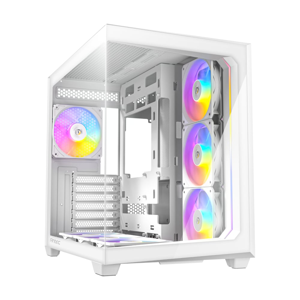 Antec C5 ARGB ATX DUAL Mid Tower Gaming Chassis – White – Soundtech Online