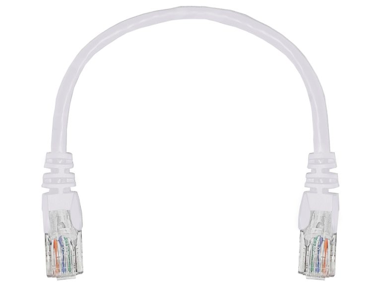Linkbasic 22cm UTP Cat5e Flylead White – Soundtech Online