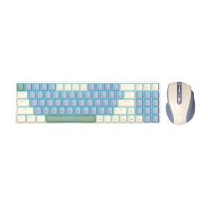 Redragon BS8772 Wireless Keyboard and Mouse Combo – Cream/Blue ...