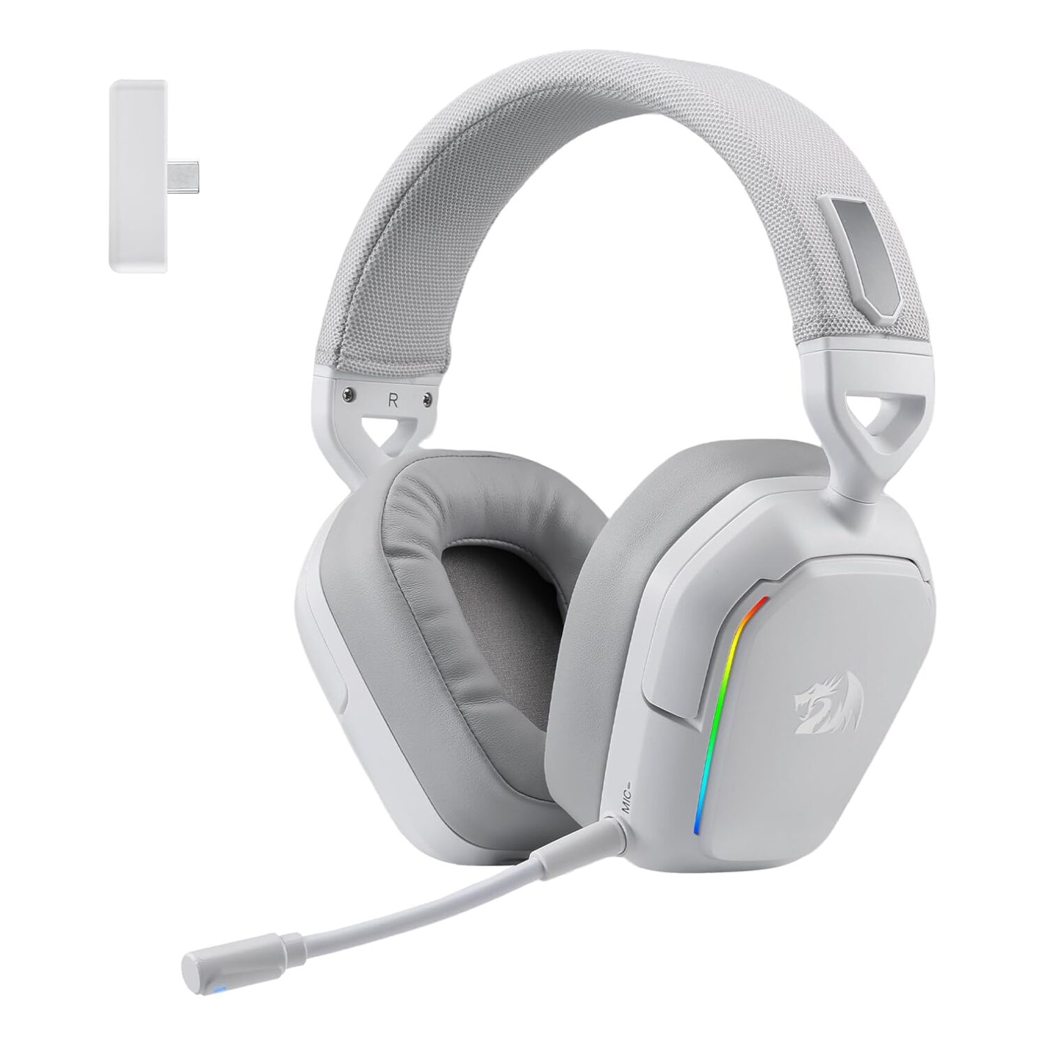 Redragon H868 RGB Wireless Gaming Headset – White – Soundtech Online
