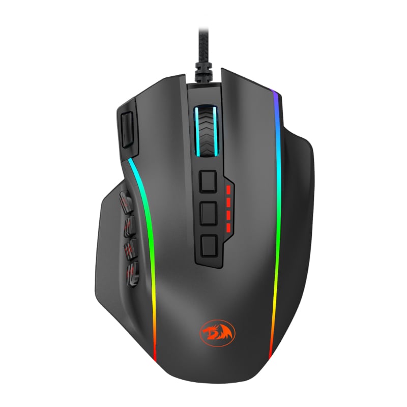 REDRAGON PERDICTION 4 12400DPI RGB MMO Ergo Gaming Mouse – Black ...