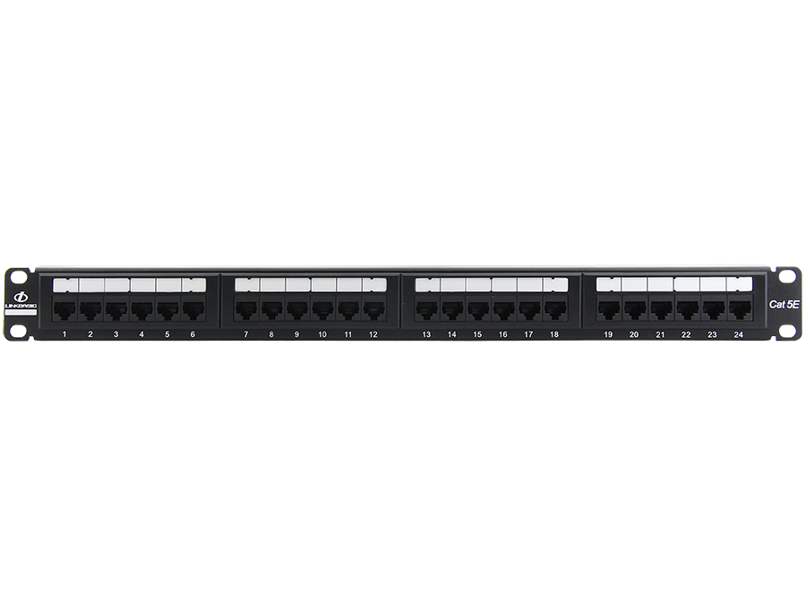 Linkbasic 24 Port Cat5e Rack Mount Patch Panel – Soundtech Online